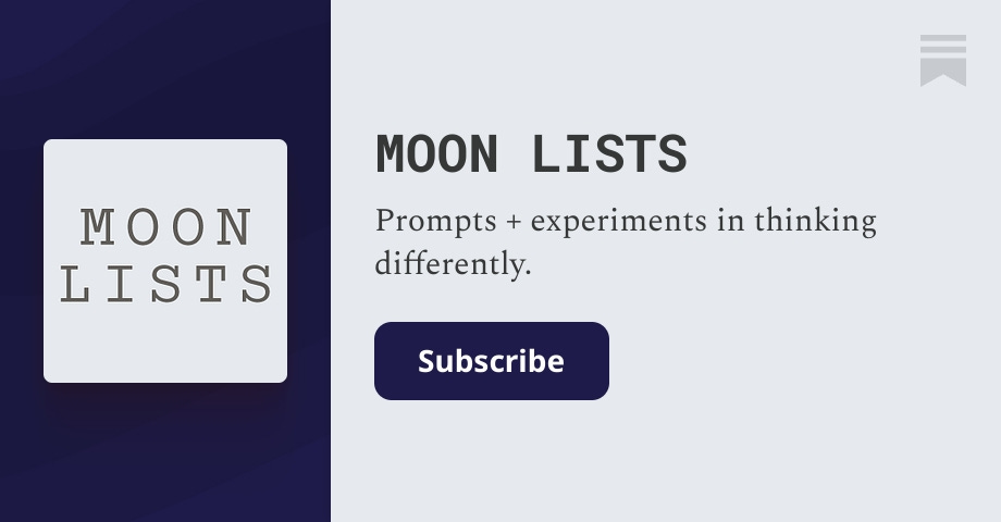 About - MOON LISTS