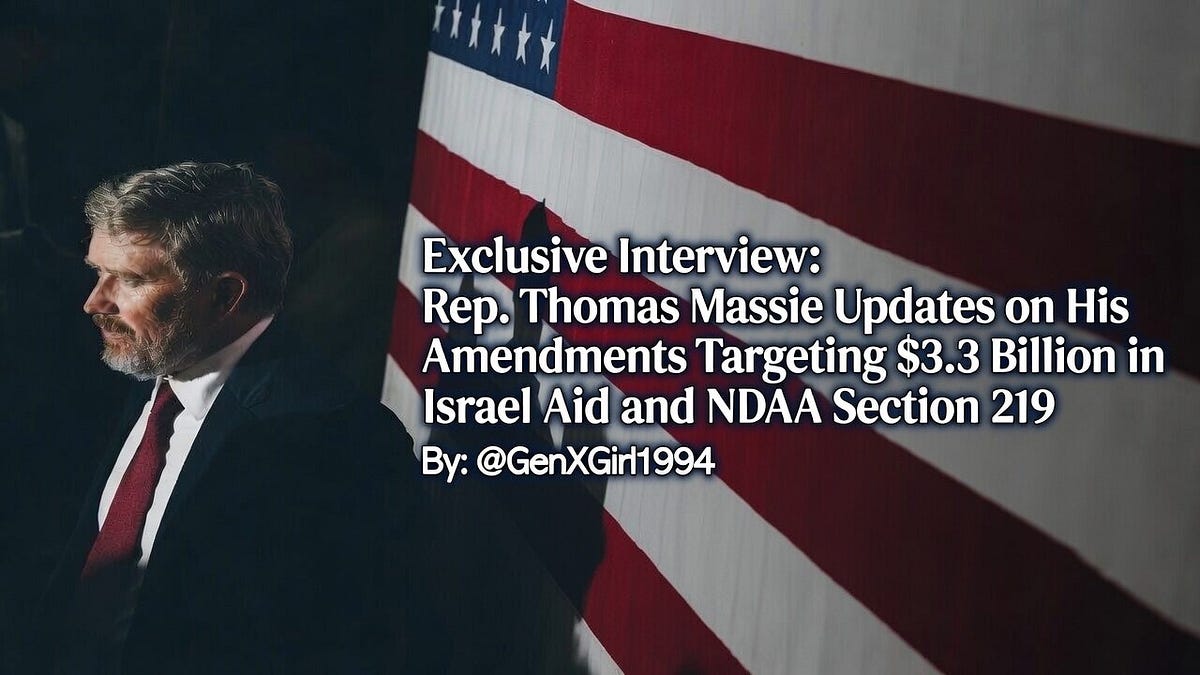 Exclusive Interview: Rep. Thomas Massie Updates on His Amendments ...