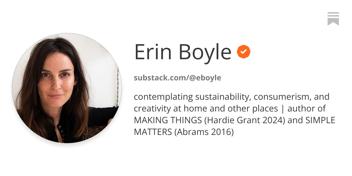 Erin Boyle | Substack