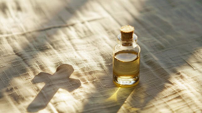 What is the biblical ground for using oil when we pray for healing?