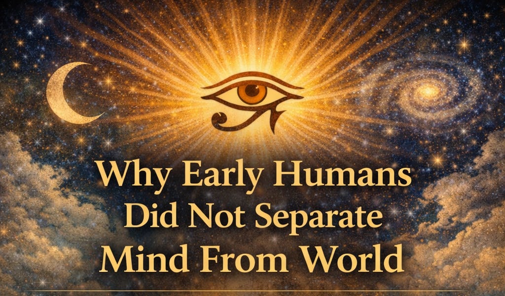 Why Early Humans Did Not Separate Mind From World