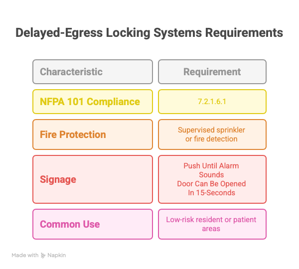 K222 Egress Doors - Special Locking Arrangements