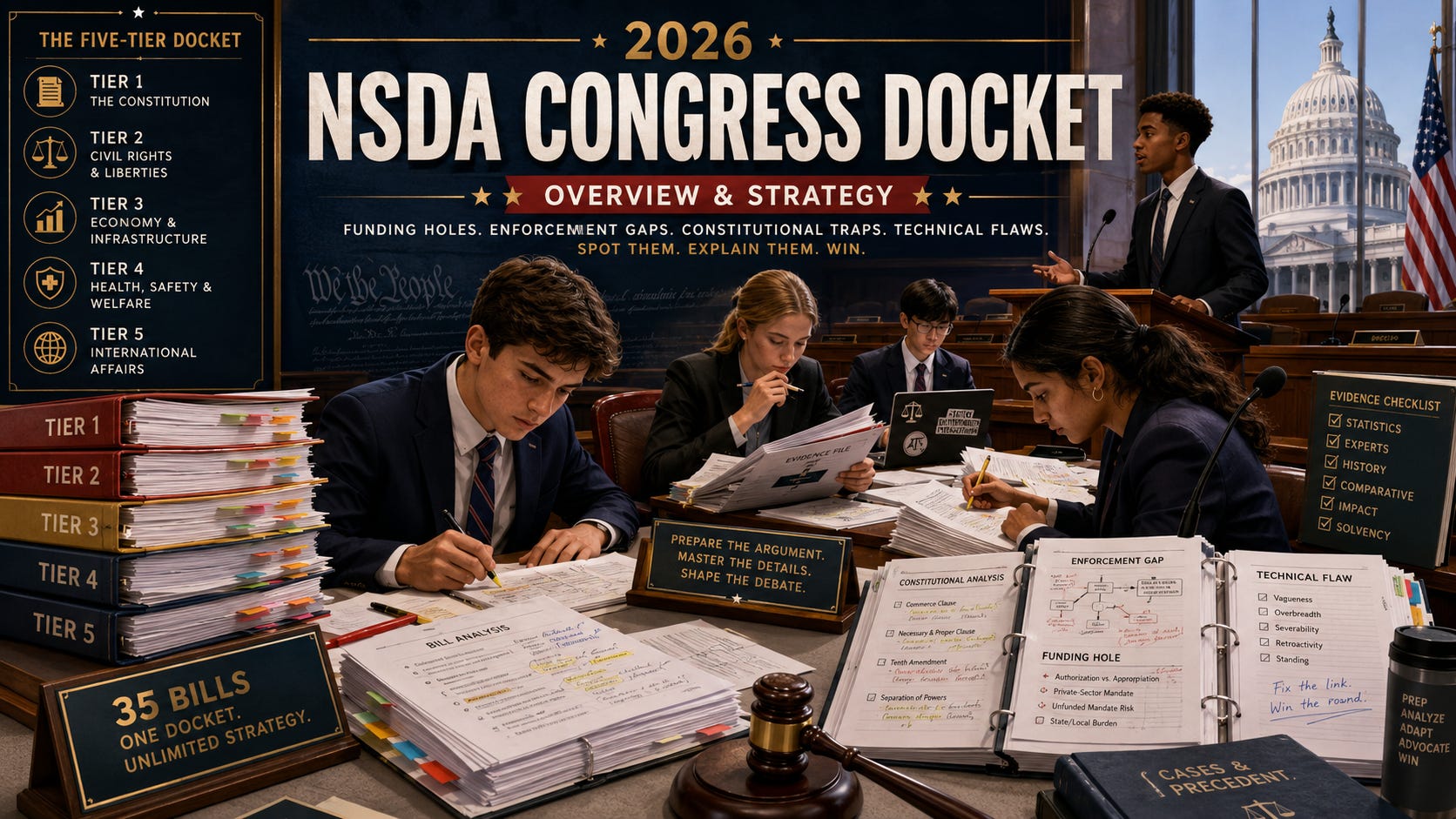 NSDA 2026: The Congressional Debate Docket