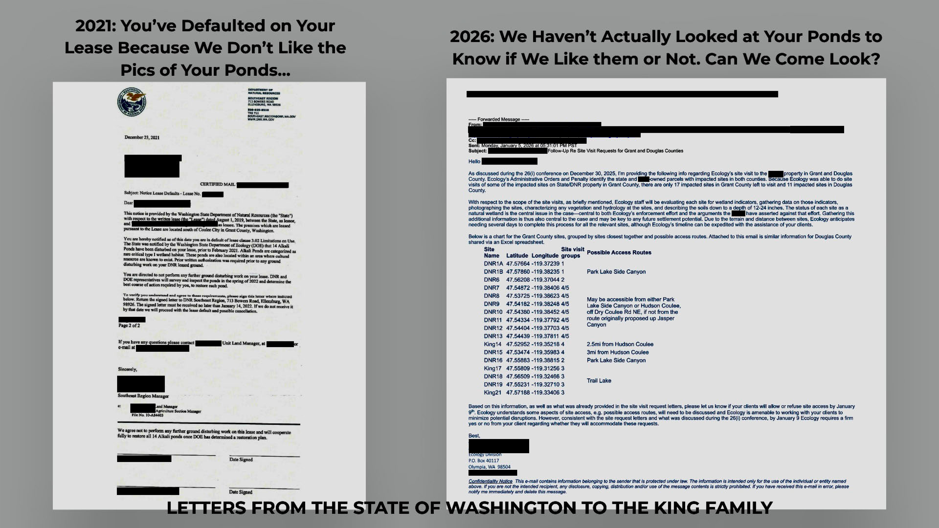 ENFORCEMENT FIRST, EVIDENCE LATER? Washington seeks access to King ...
