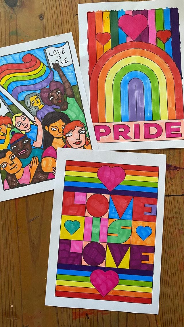 pride emotion drawing
