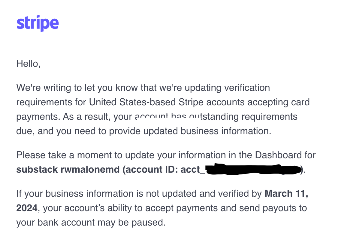 Stripe, Substack Demand Financial Details from Authors