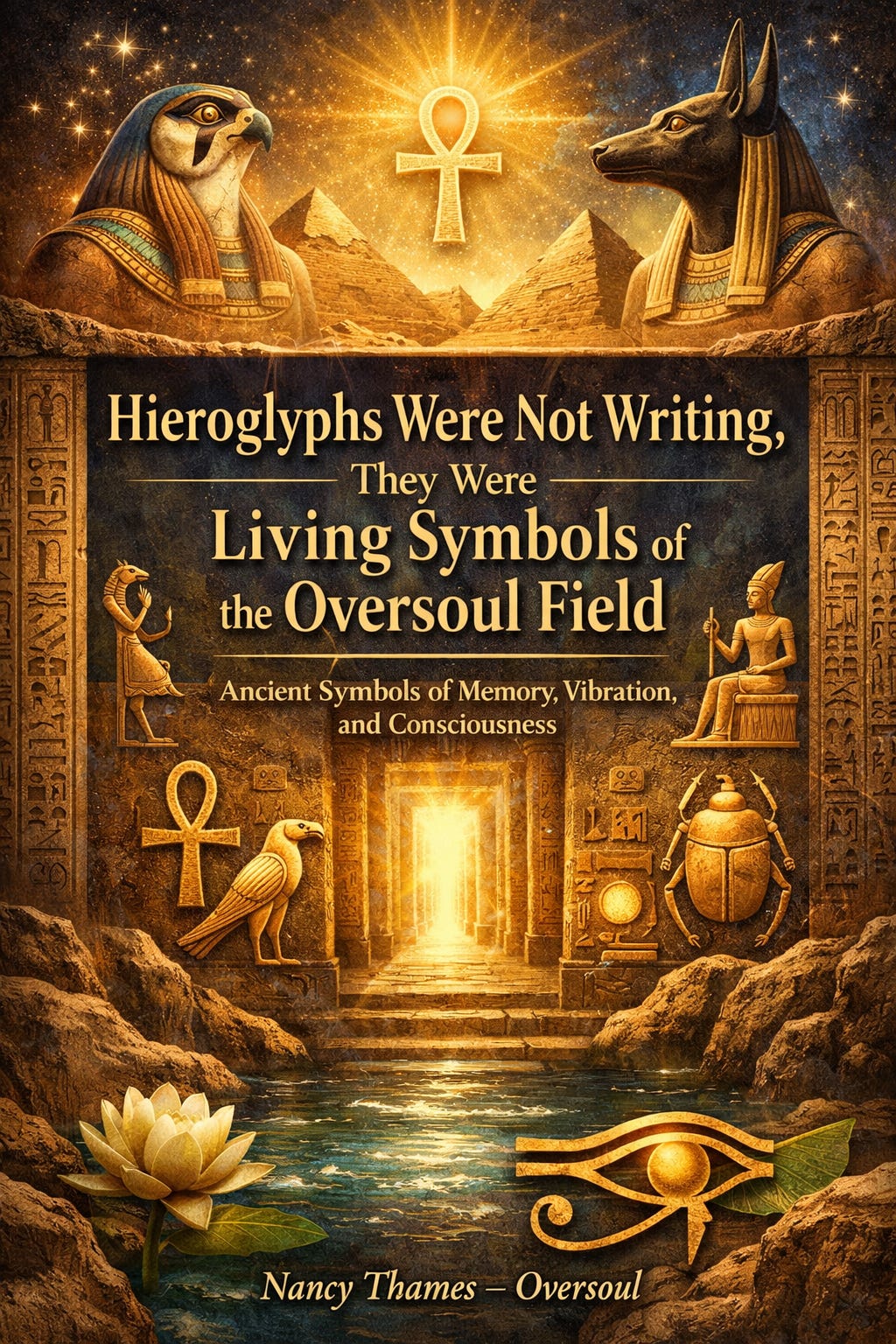 Hieroglyphs Were Not Writing They Were Living Symbols of the Oversoul Field