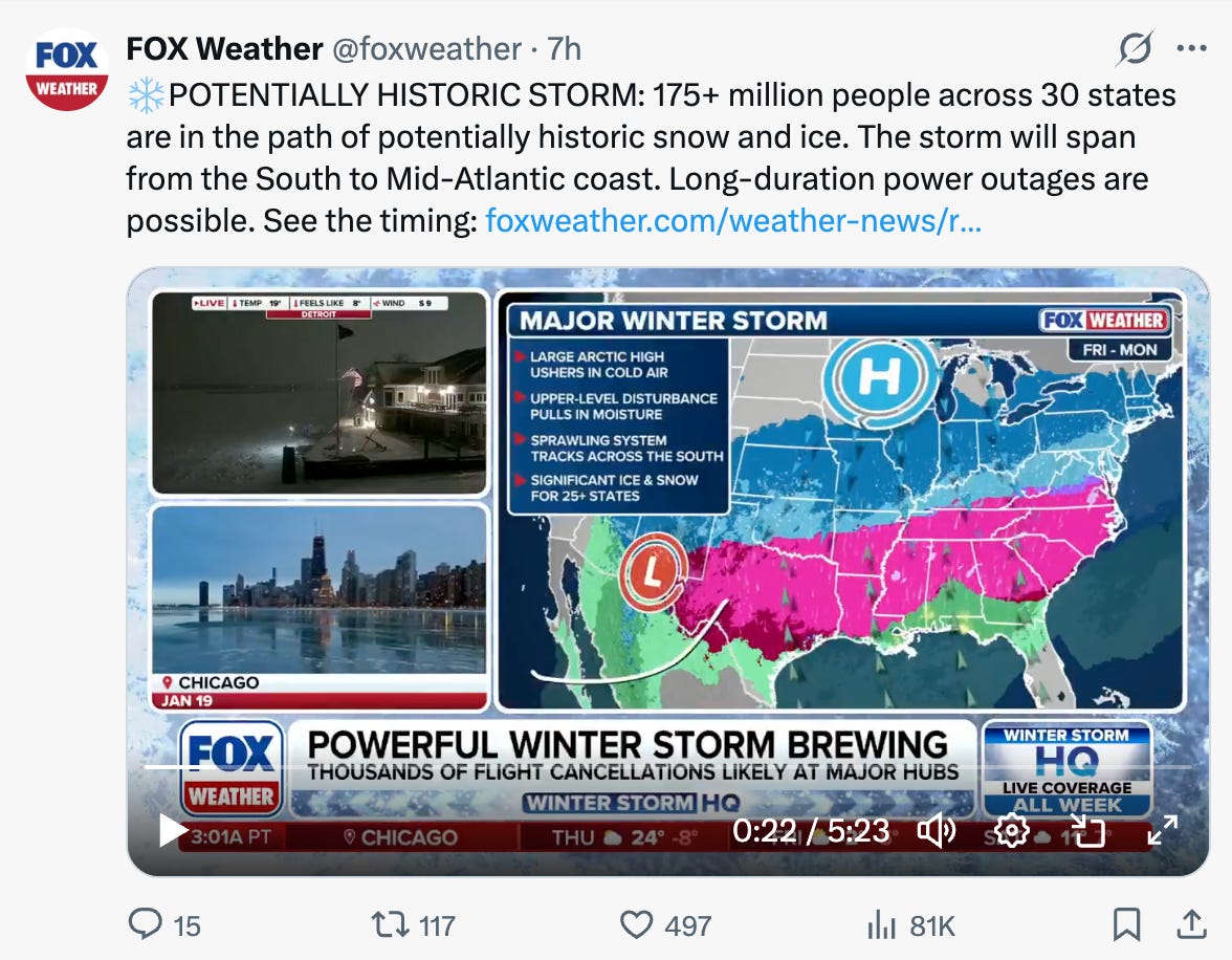 There Is A Huge 30 State US Storm Coming “This Weekend,” Which COULD ...