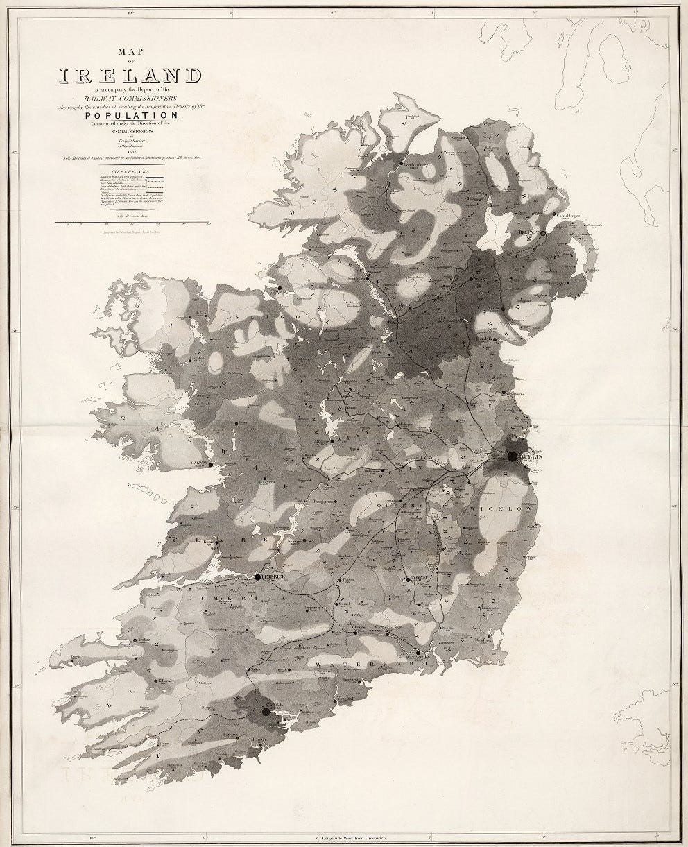 How to represent population density in a map