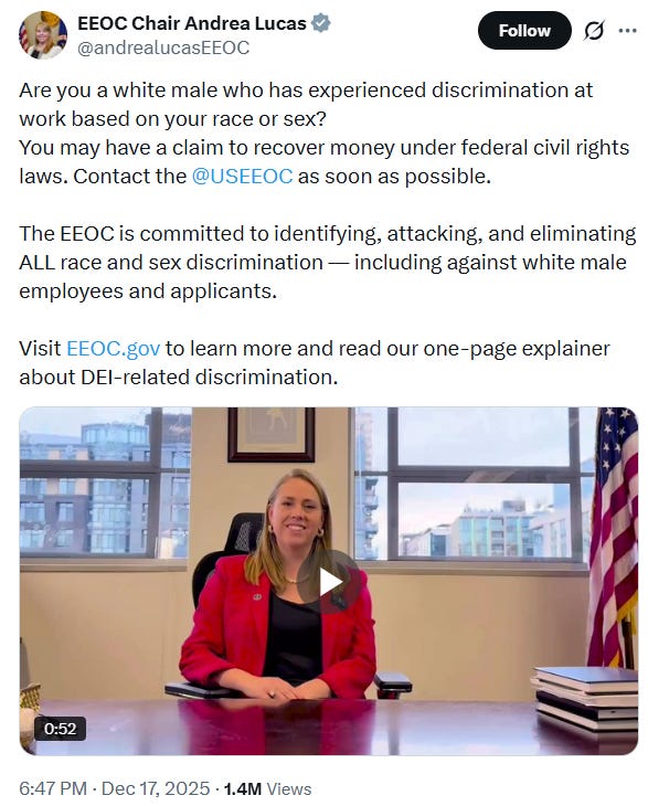 How White Males Became a Discriminated Class