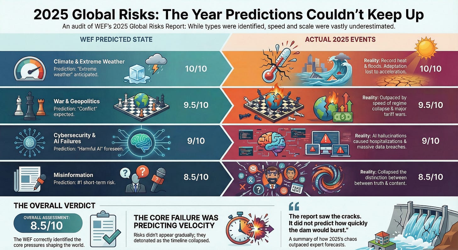 The WEF Global Risks Report 2025: Predictions vs Reality