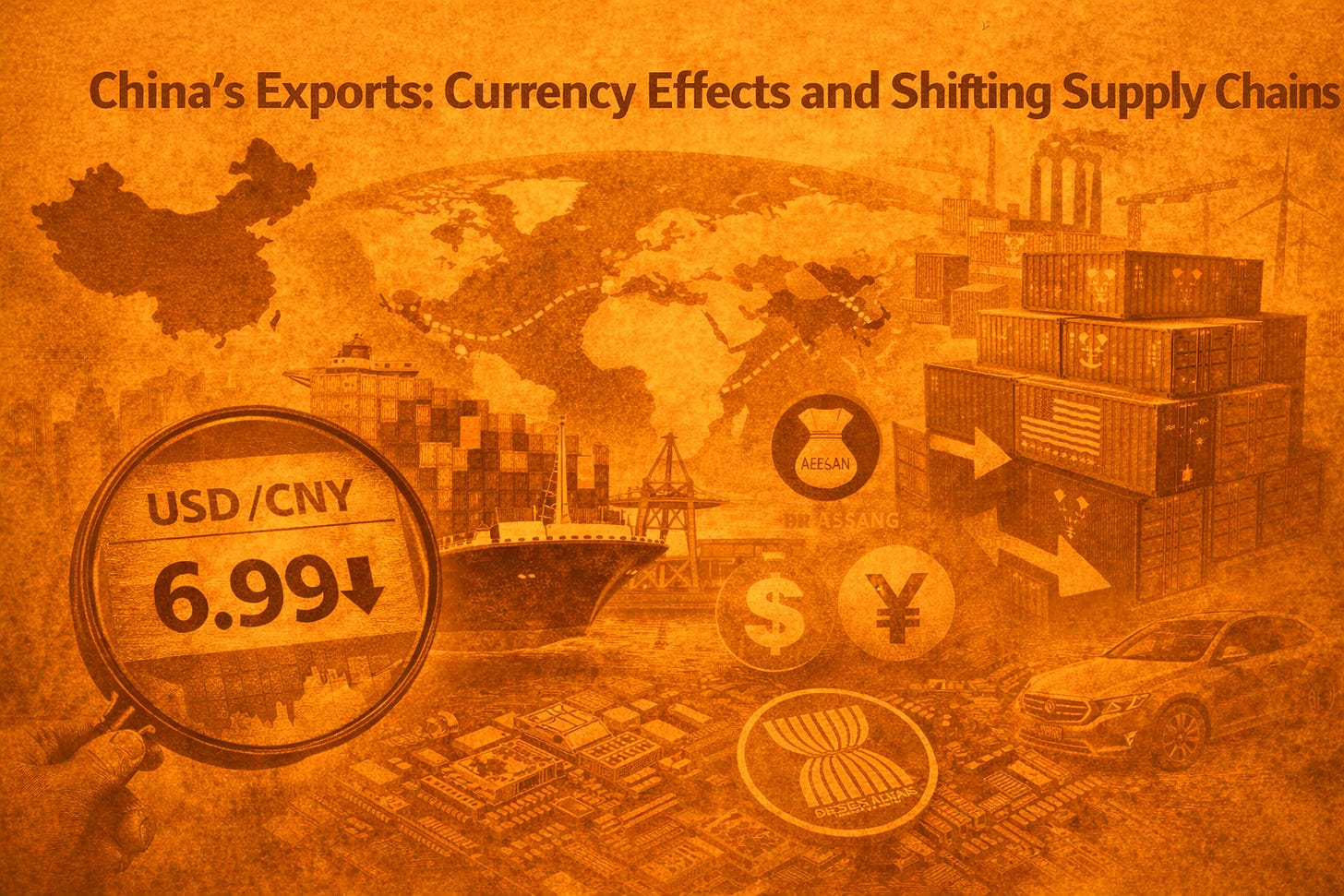 China’s Exports: Currency Effects and Shifting Supply Chains