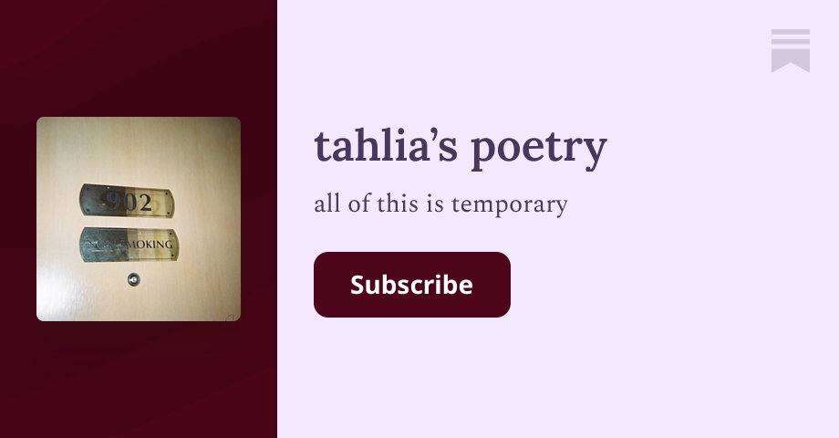 resignation letter - tahlia’s poetry