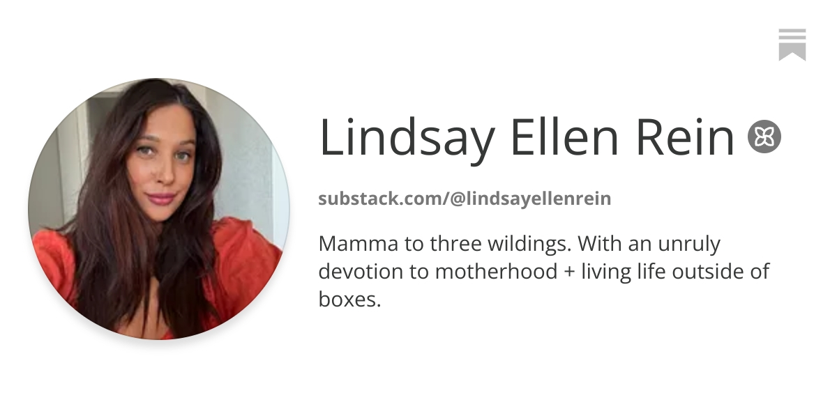 Lindsay Ellen Rein | Substack