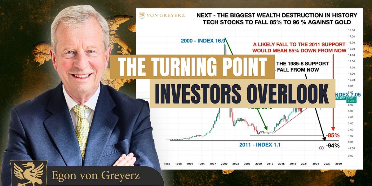 TECH BUST, REAL MONEY BOOM - by Egon von Greyerz