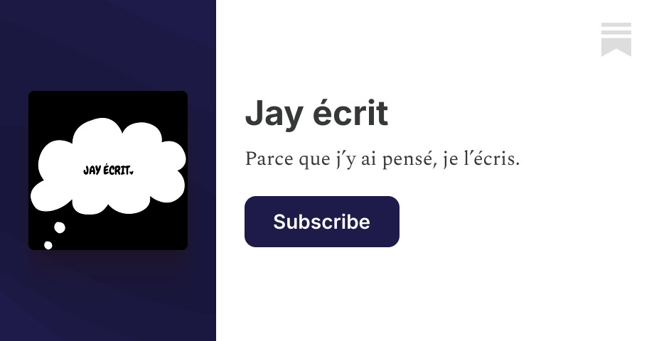 Jay écrit | J. | Substack