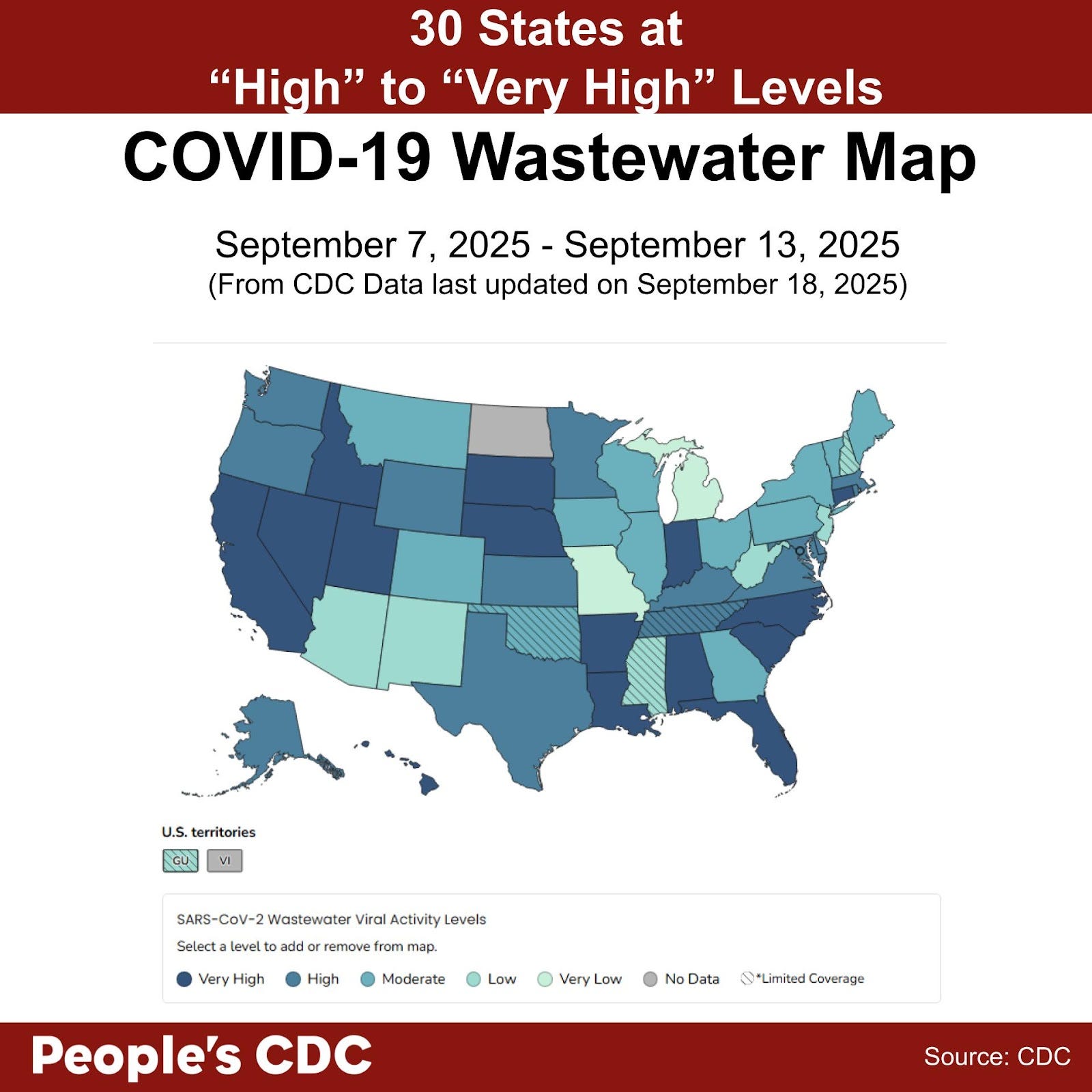 People's CDC, COVID-19, Weather Report, September 22, 2025