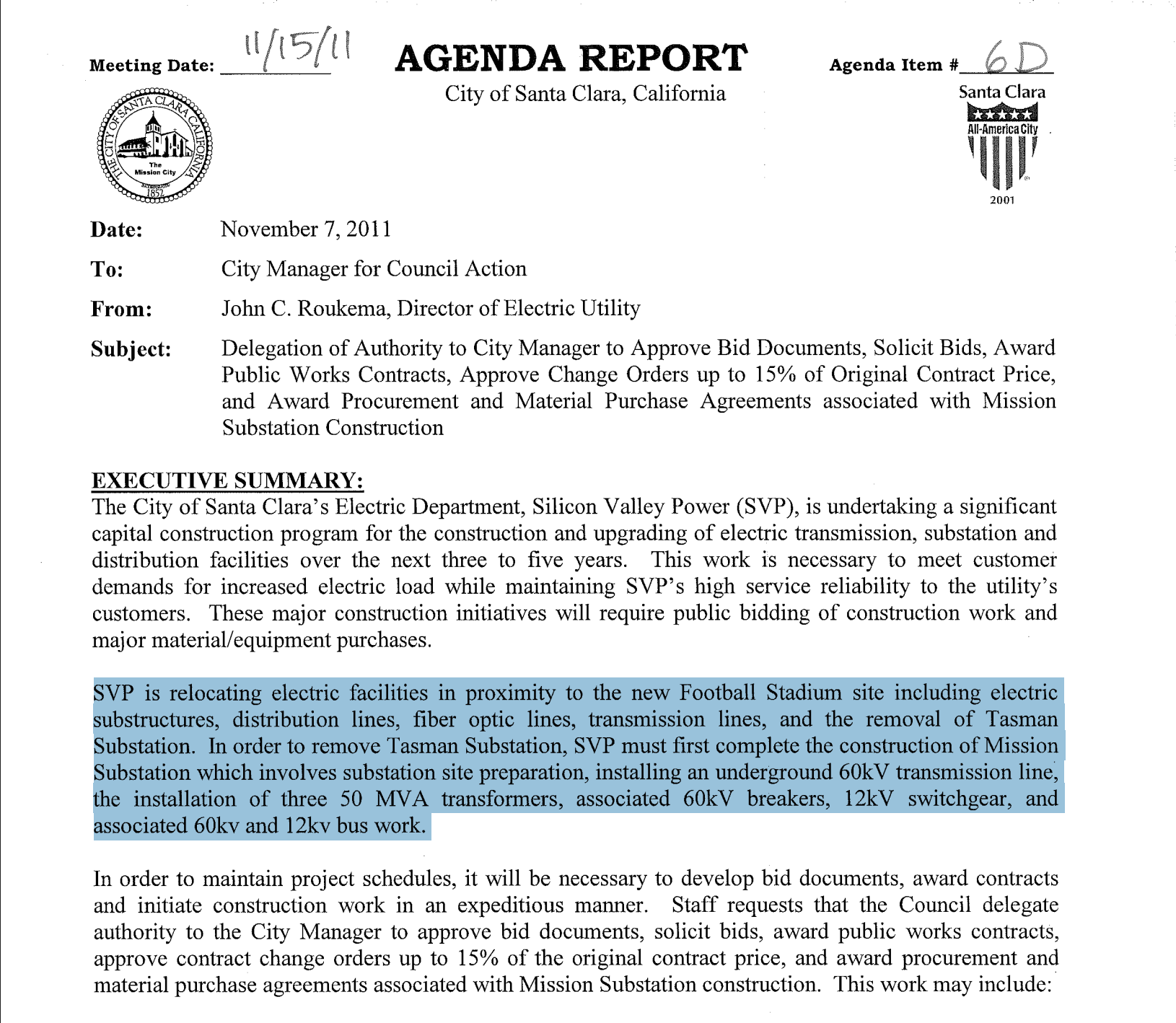 When Levi's Stadium Opened, the Substation Next Door Was Brand New