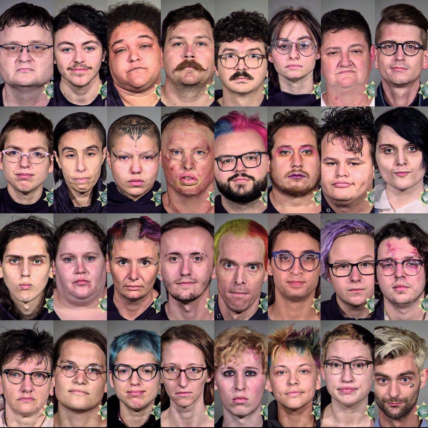 BH (@freespeech1212): "Here’s a nice collection of Portland ANTIFA ...
