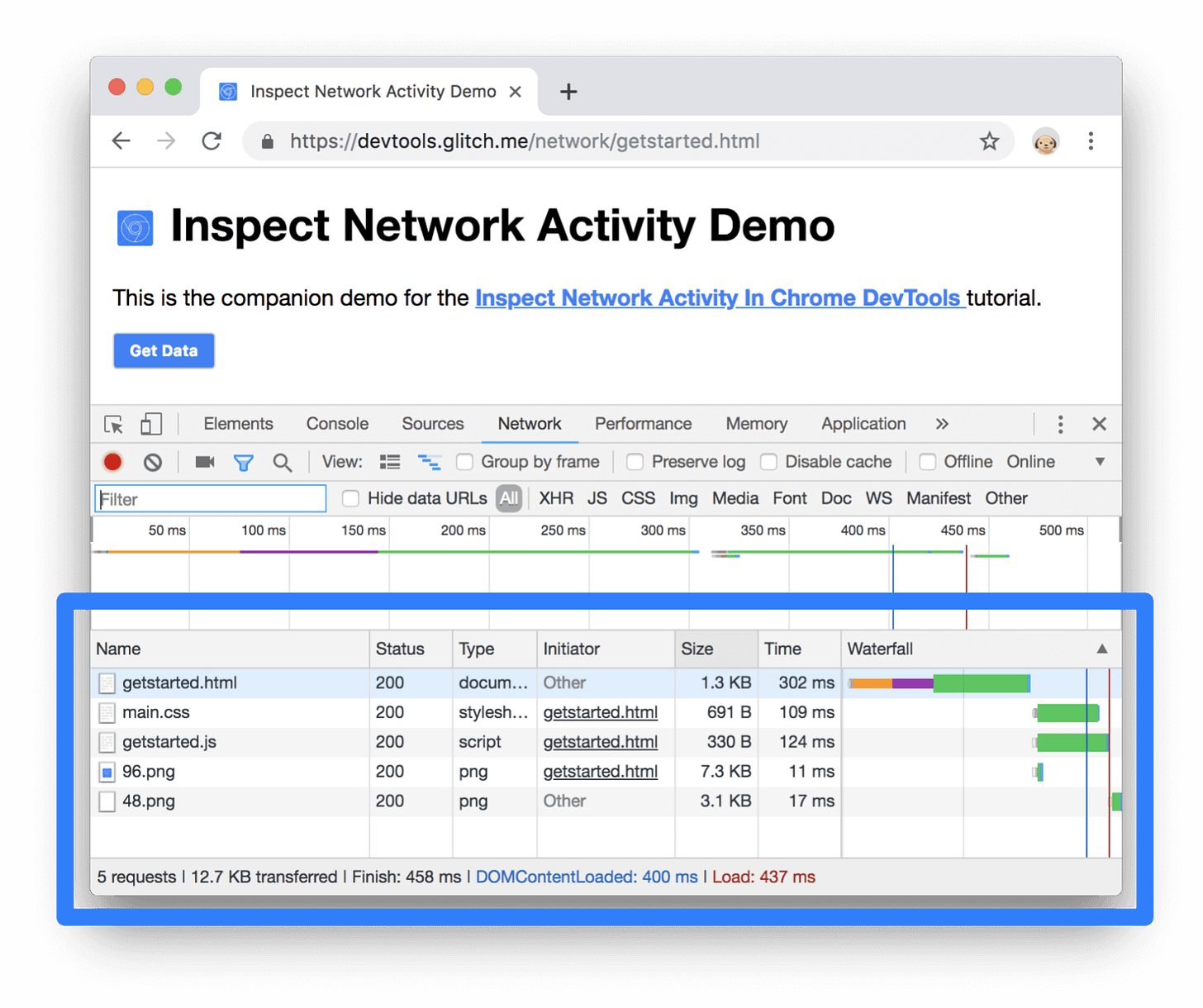 DevTools Network Tab - by Adam Weidner
