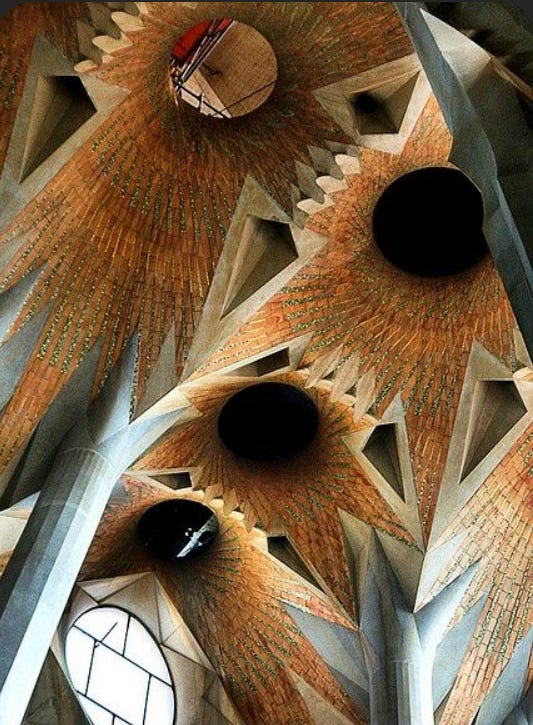 Antoni Gaudí – The ceilings and pillars of La Sagrada Familia