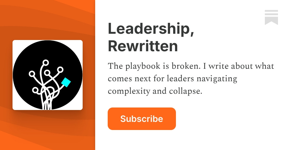 Leadership, Rewritten | Substack