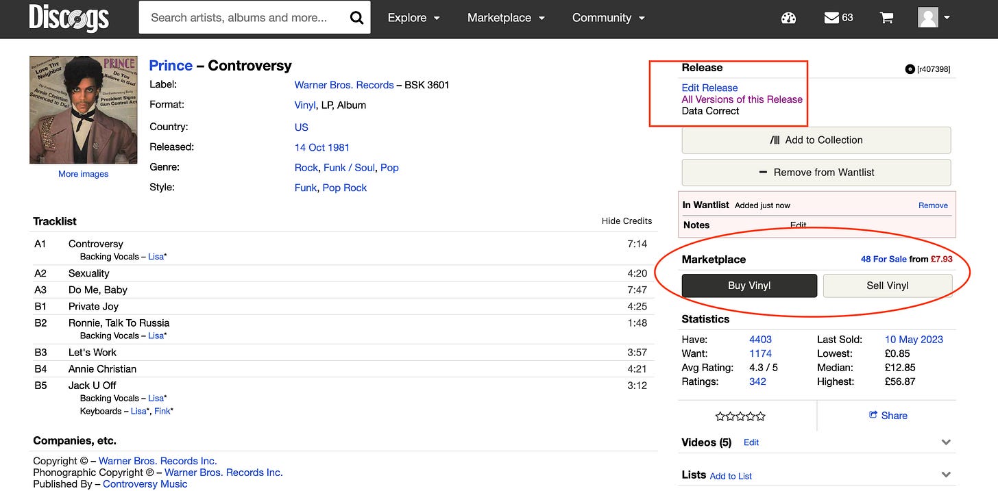 Buying on Discogs - by Andres - The Vinyl Room
