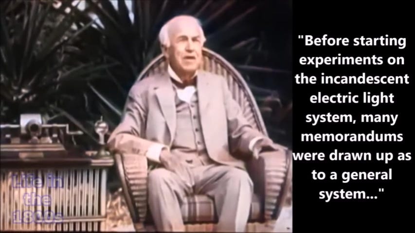 Thomas Edison in 1929 - Chas Holloway's Thinkopolis