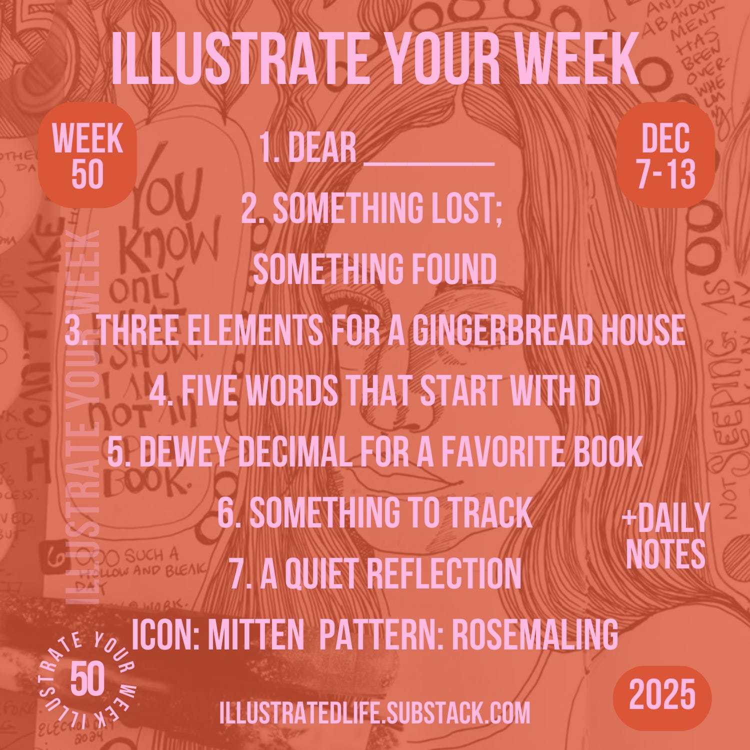 Week 50 Journal Prompts for Illustrate Your Week 2025
