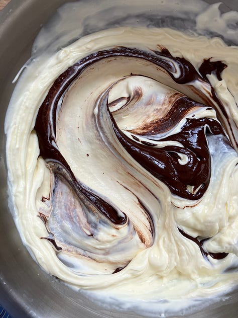 melted chocolate split