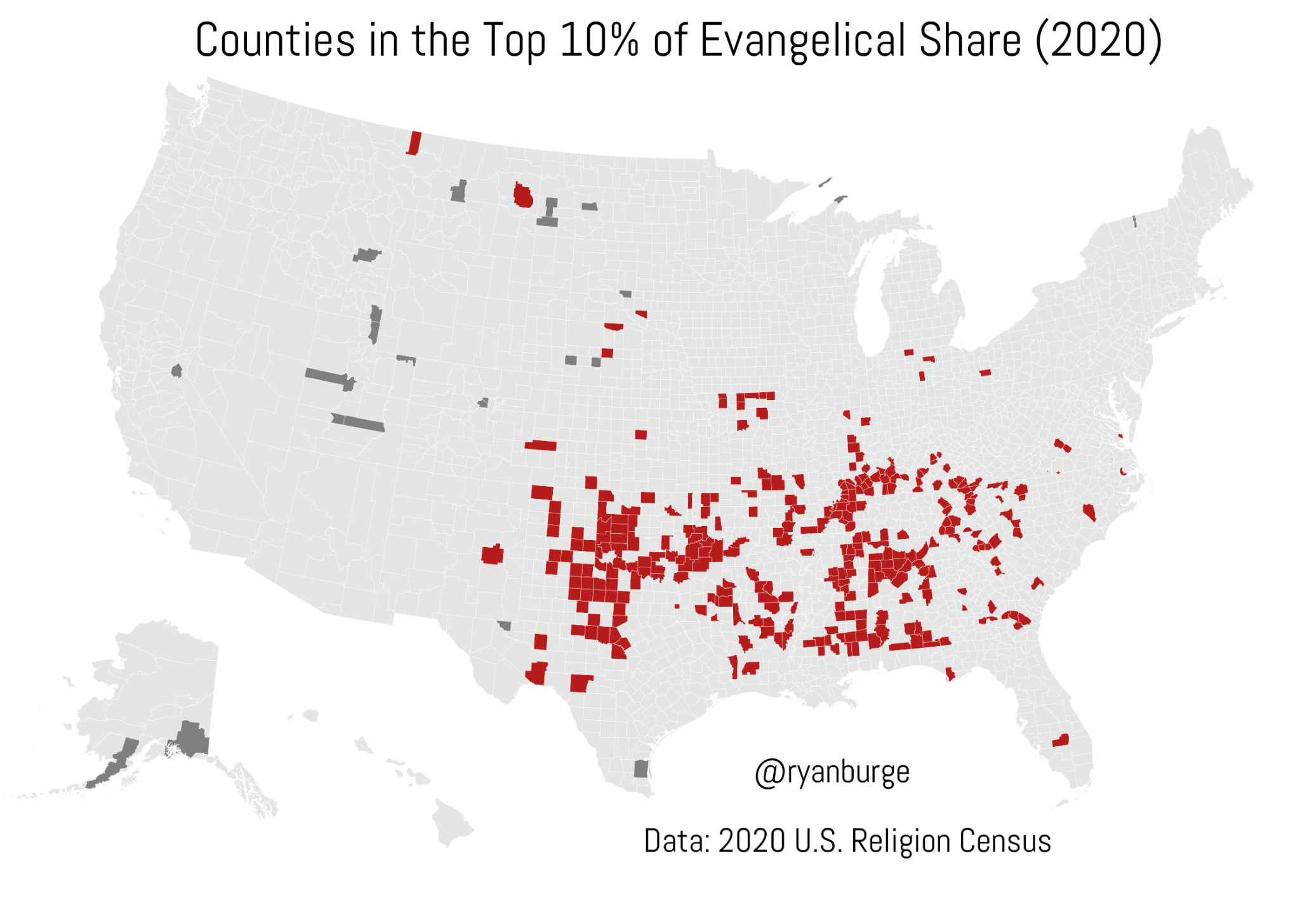 Where the Evangelicals Are (And Where They Aren’t)