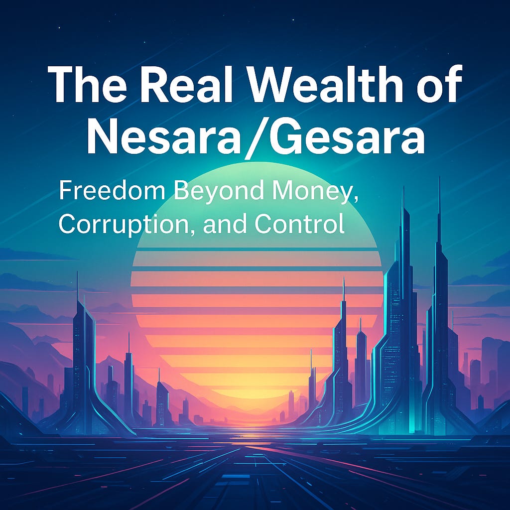 The Real Wealth of Nesara/Gesara - by Harry The Soul Coach