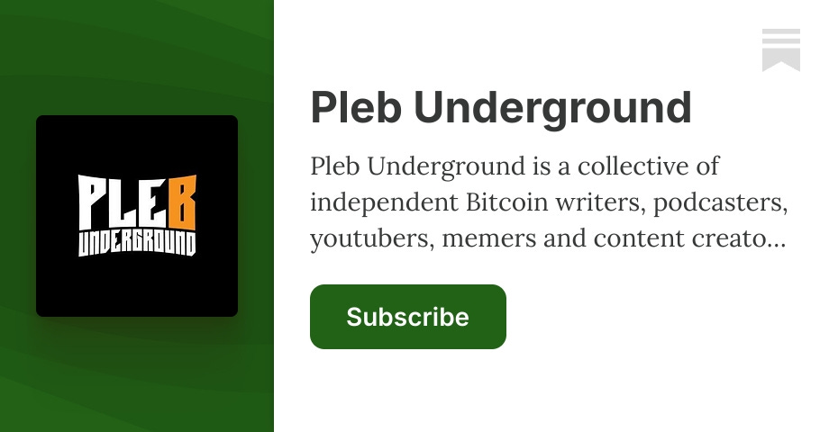 Pleb Underground | Substack
