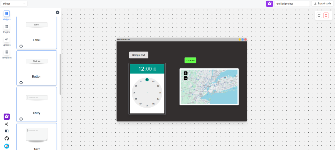 PyUIBuilder - Revolutionary Python GUI Builder - by Meng Li