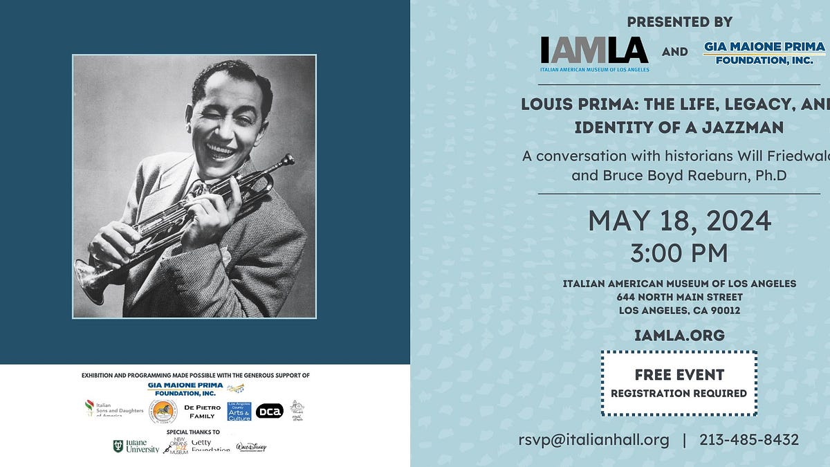 Louis Prima: “Sing, Sing, Sing (With a Swing)”