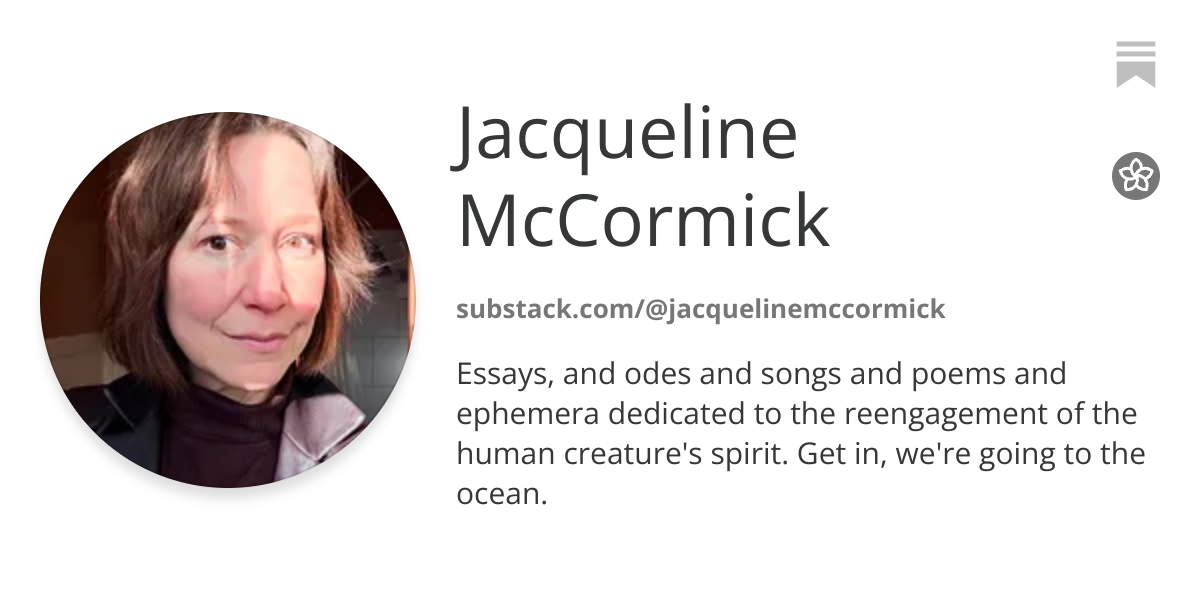 Jacqueline McCormick | Substack
