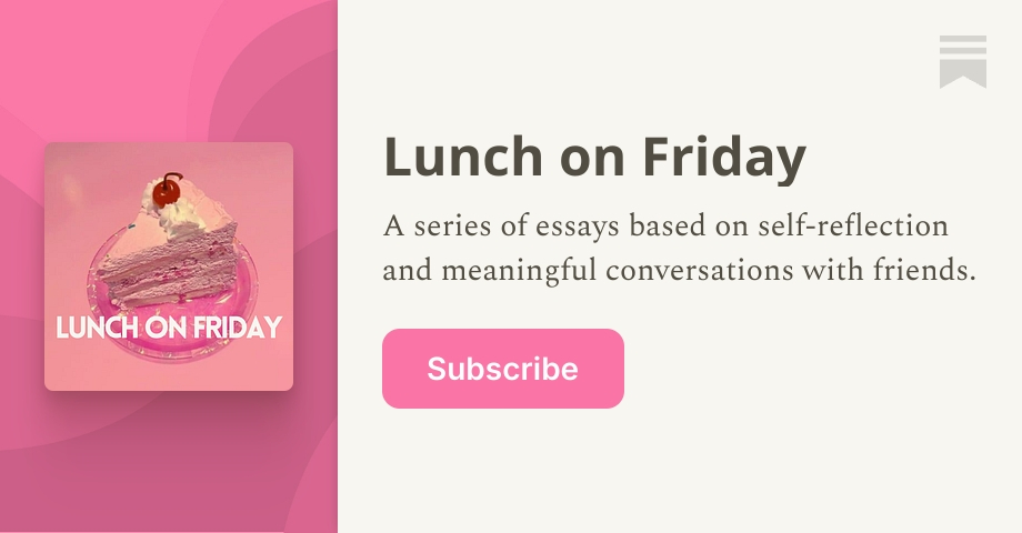 Lunch on Friday | Angelina Hazzouri | Substack