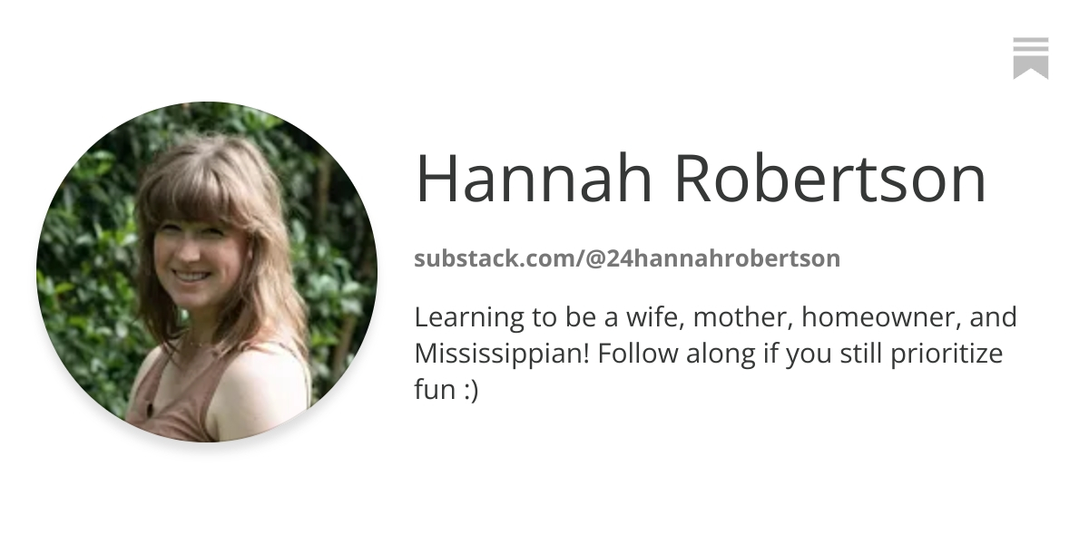 Hannah Robertson | Substack