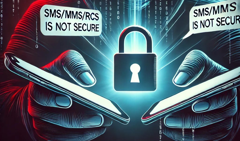 It's time to stop using SMS altogether, particularly for MFA. SMS/RCS ...