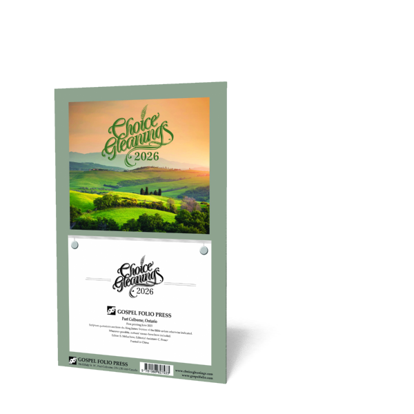 Choice Gleanings 2026 Calendars - The Berean Call
