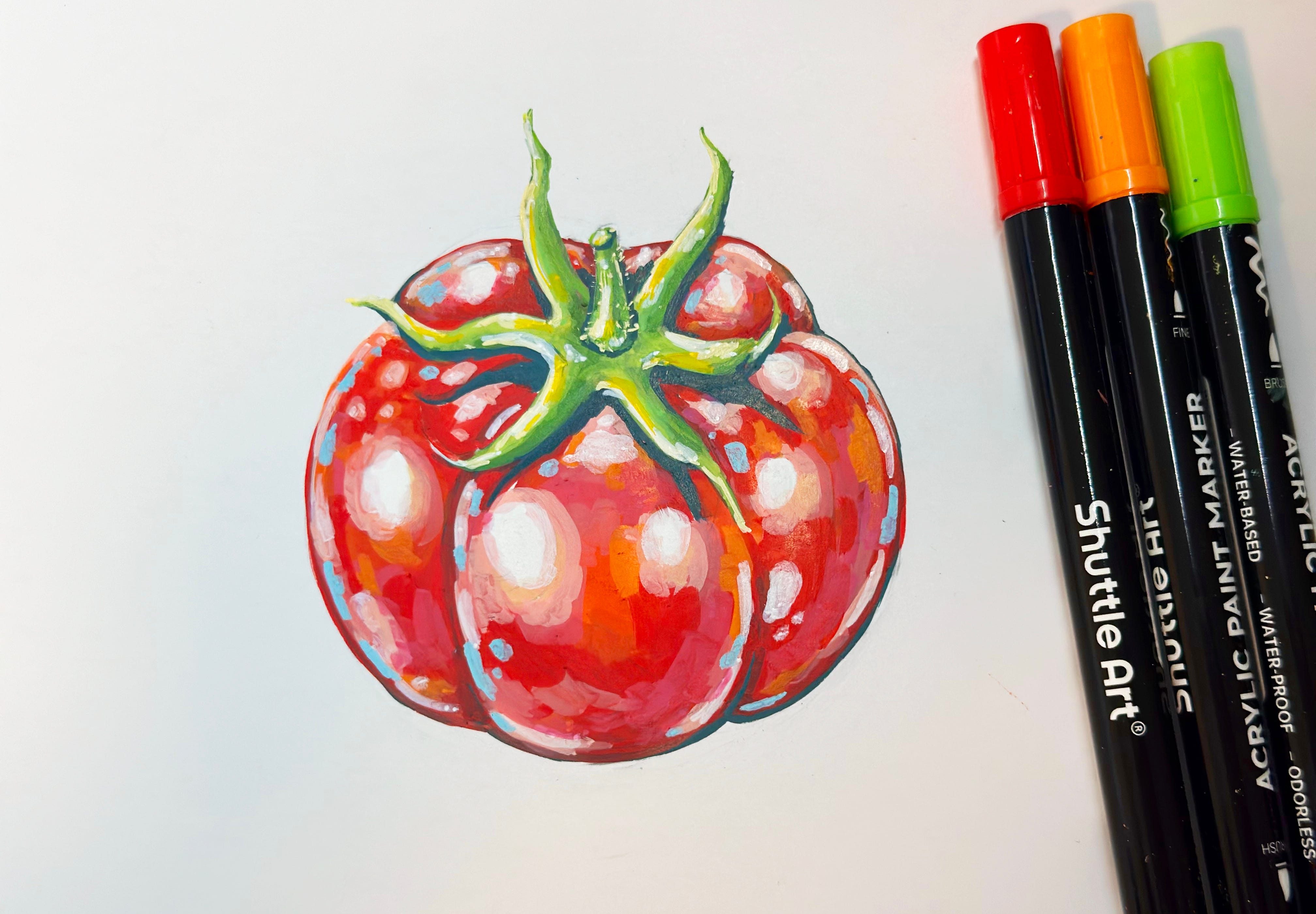 How To Draw A Tomato: Step-By-Step Guide - by Bianca Bosso