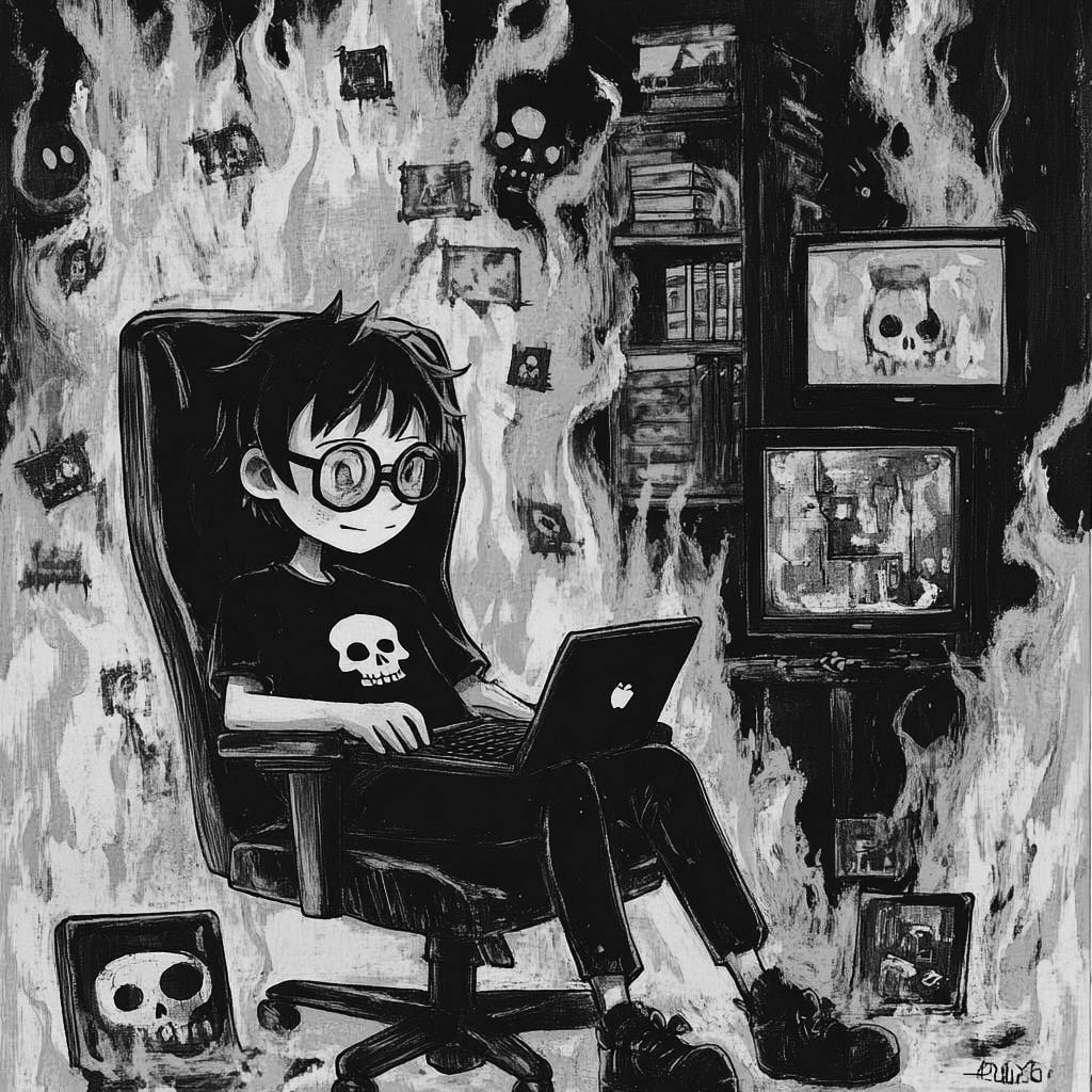 Malbolge - by Subatomik - Particles Magazine