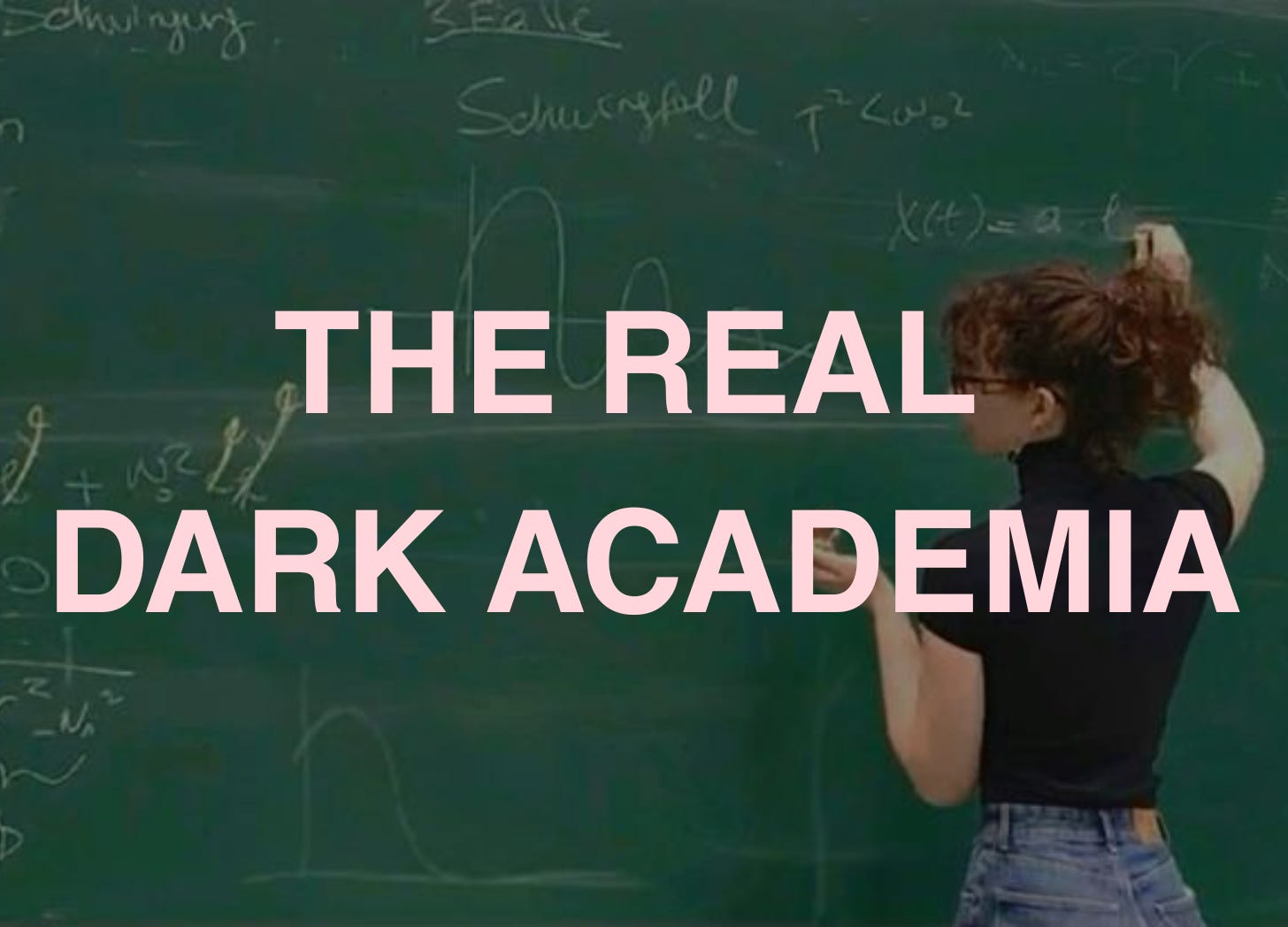 The Real Dark Academia - by sophia jacqueline - xoxo sophia