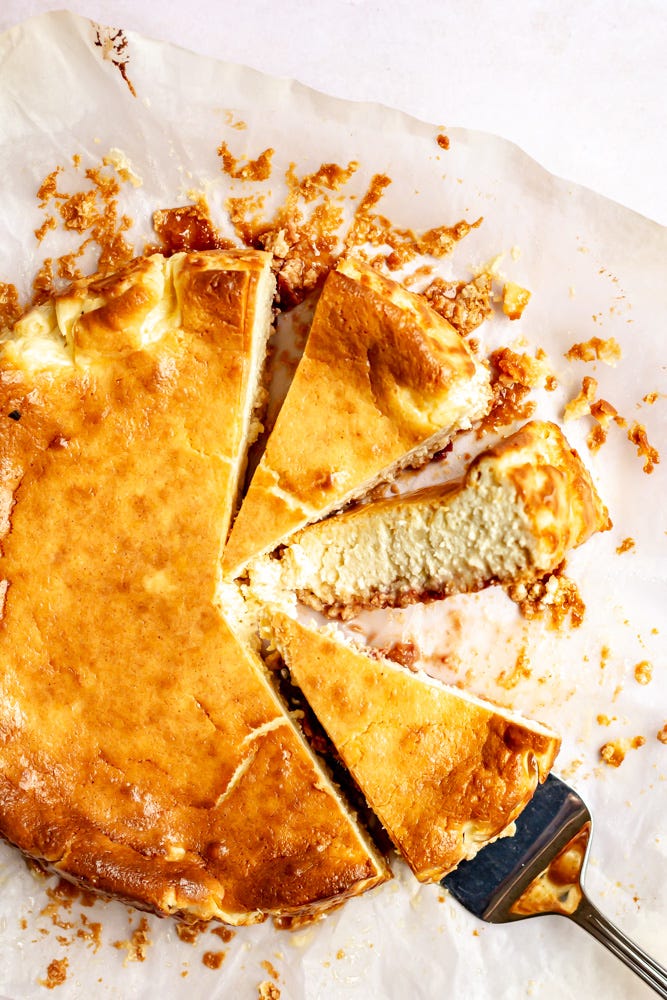 Basque-Style Ricotta Cheesecake - by Anna Ramiz