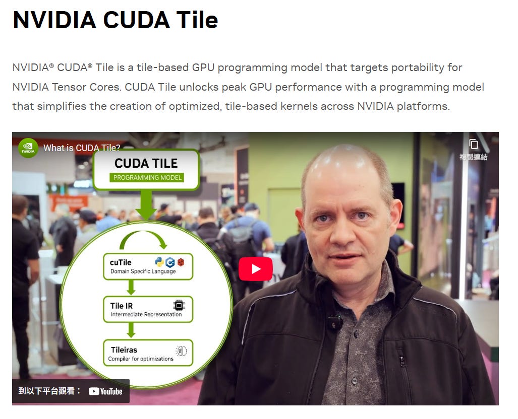 NVIDIA CUDA Tile vs. Google TPU ，傻傻分不清？ - by BASM - 看圖說故事