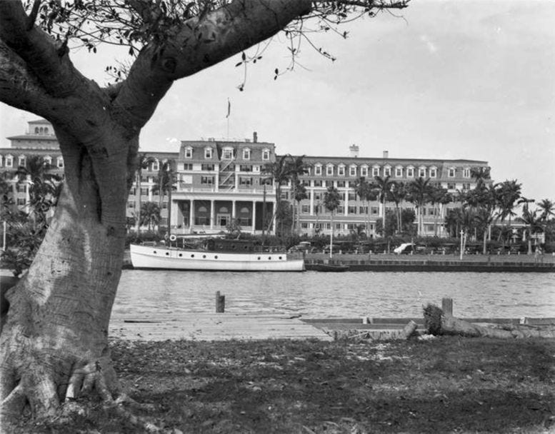 Mouth of the Miami River in 1925 - by Casey Piket