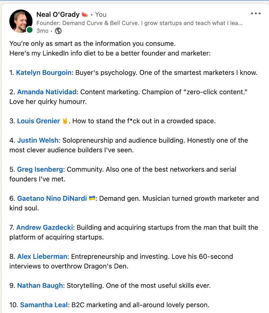 The 10 types of posts and how to use them - by Neal O'Grady