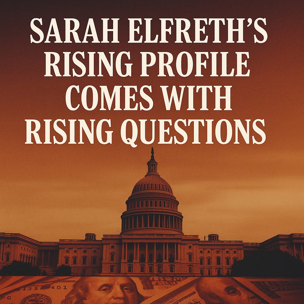 Sarah Elfreth’s Rising Profile Comes With Rising Questions
