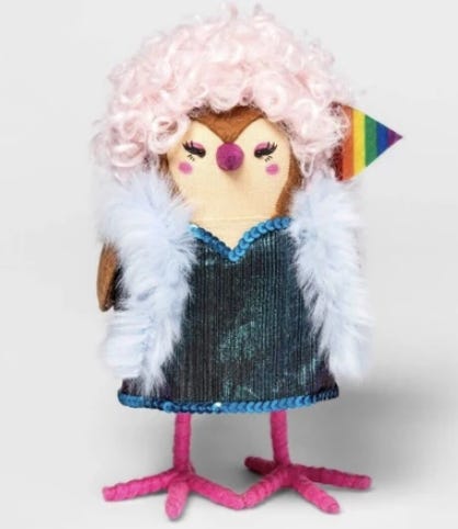 What’s with these featherly friends and Target?