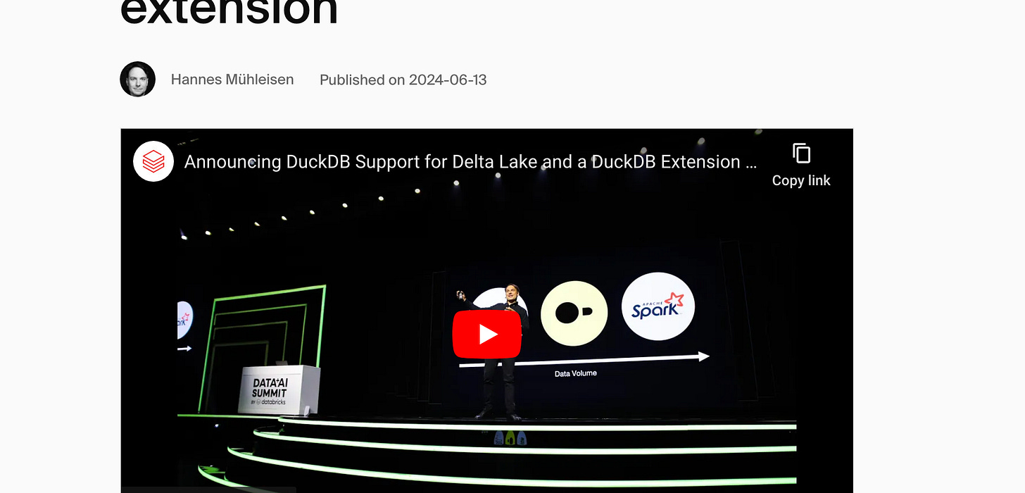Polars and DuckDB release Unity Catalog (Delta Lake) integrations. Who ...